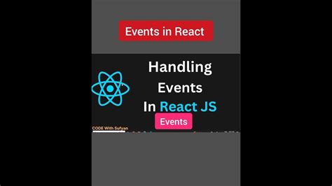 Events In React Js Shorts Youtubeshorts Shortvideo React Tutorial