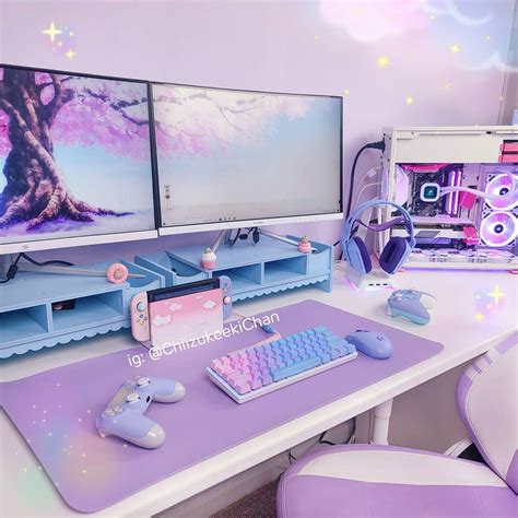 Purple Leather Deskmat For Teen Bedroom Setup