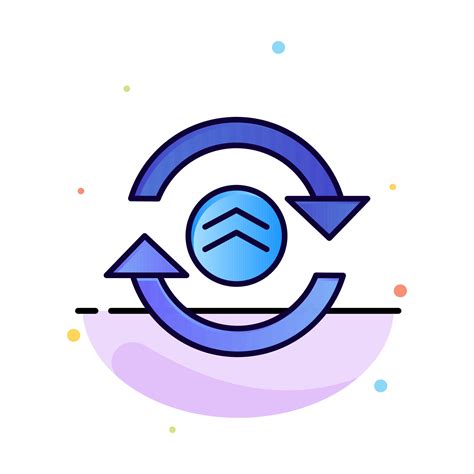Arrow Refresh Reload Computing Abstract Flat Color Icon Template