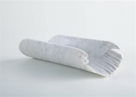 Monolith Eroded Marble Tableware By Shira Keret