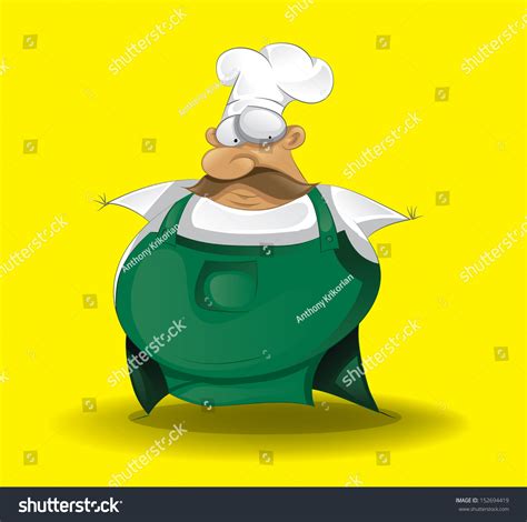 Fat Chef Vector Stock Vector Royalty Free 152694419 Shutterstock