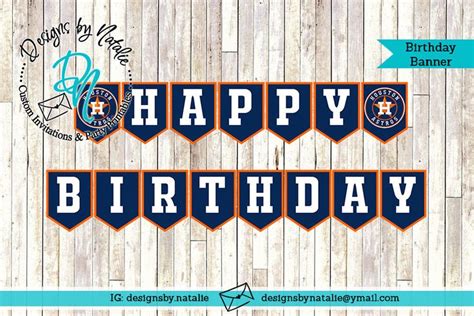 Pin By Janet Leyva On Houston Party Birthday Banner Houston Astros