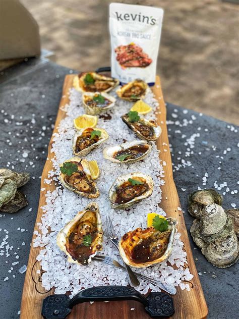 Grilled Oysters With Barbecue Sauce