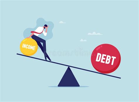Concept Illustration About Installment Debt Stock Illustration Illustration Of Deficit Asset