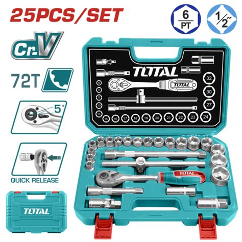 25 Piece 12 Socket Set Total Tools South Africa