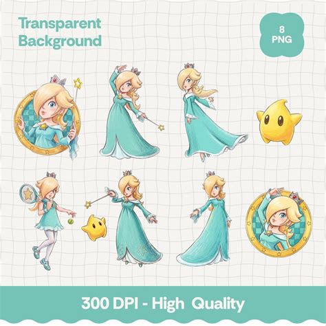 Rosalina Clipart Png Rosalina Super Mario Galaxy Rosetta Png