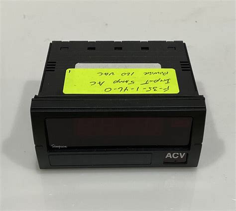 Simpson F35 1 46 0 Falcon F35 Series Digital Panel Meter Input 5 Amp 1