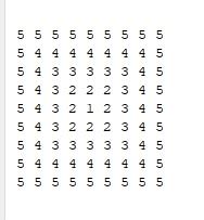 Creating A Number Rectangle In Java Using A Nested For Loop With One Number Input Stack Overflow