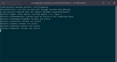 Flameshot On Fedora 31 Qsocketnotifier Can Only Be Used With Threads Started With Qthread