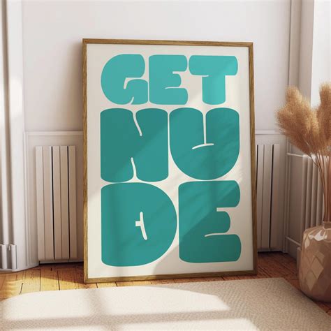 Get Nude Bathroom Poster Funny Bathroom Poster Bathroom Print Bathroom