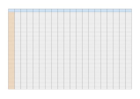 Free Printable Blank Spreadsheet Templates Free Printable A Z