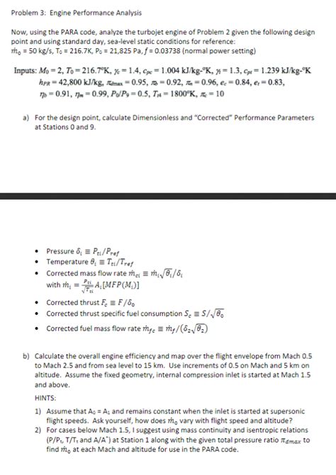 Problem 3 Engine Performance Analysis Now Using The Problem 3 Engine Performance Analysis Now Using The