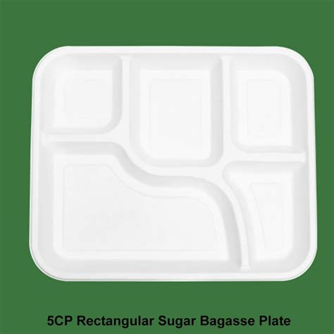 14 Inch 5cp Rectangular Sugar Bagasse Plate At ₹ 8piece In Bengaluru Id 2853105186312