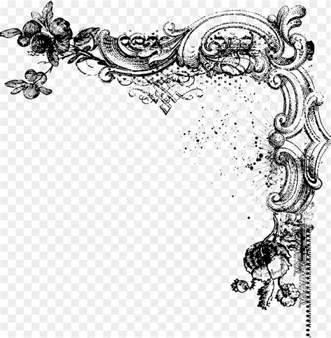 Corner Page Border Black And White