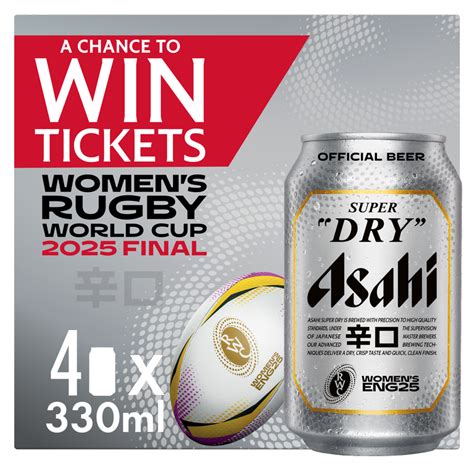 Asahi Super Dry Cans 4 X 330ml Alcohol Fast Delivery By App Or Online