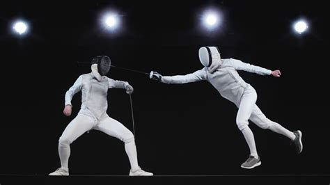 22 Fencer Full Body Black Background Stock Videos Footage And 4k Video Clips Getty Images