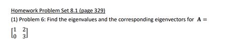 Solved Homework Problem Set 8 1 Page 329 1 ﻿problem 6
