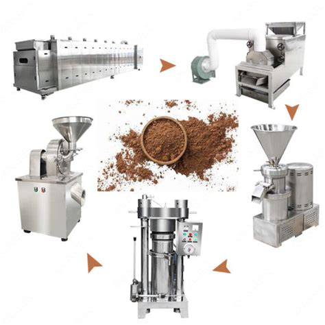 China 100 300kg H Cocoa Butter Cream Making Machine Industrial Cocoa Butter Processing Plant