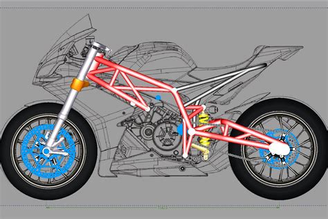 Moto R Design Sv650 Chassis Design Concept