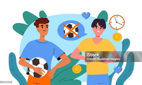 가상 및 실제 게임 게임 패드가 있는 십대 근처에 축구공을 가진 소년 스포츠 대회 및 토너먼트 샴피노십 친구와 함께 게이머 만화