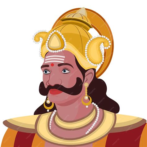 Premium Vector King Ravana Warrior India Festival Happy Dussehra