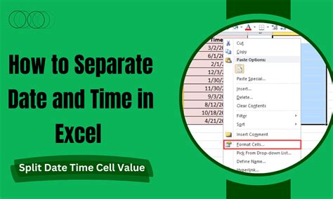 How To Separate Date And Time In Excel Split Date Time Cell Value Earn And Excel