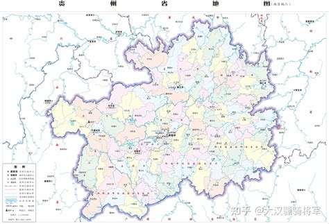 图文解读贵州省2023年行政区划（6地级市3自治州高清地图） 知乎