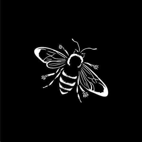 Premium Vector Minimalistic Honeybee Logo Template White Icon Of Bee