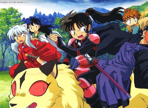 Download Inuyasha And Shippo In A Serene Moment Wallpaper