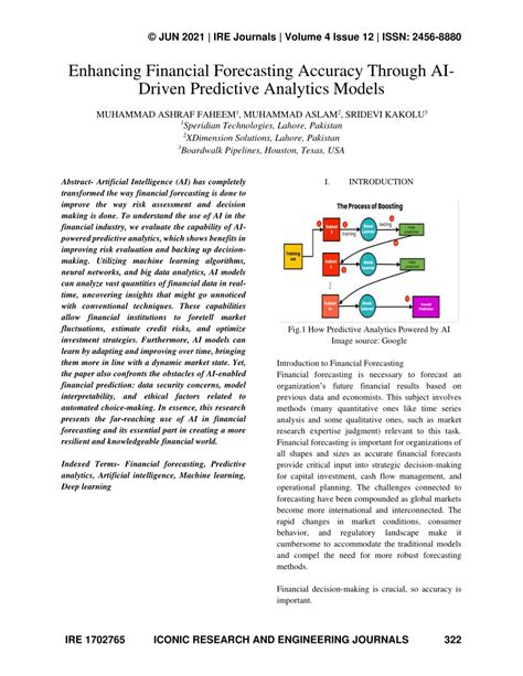 Pdf Enhancing Financial Forecasting Accuracy Through Ai Driven