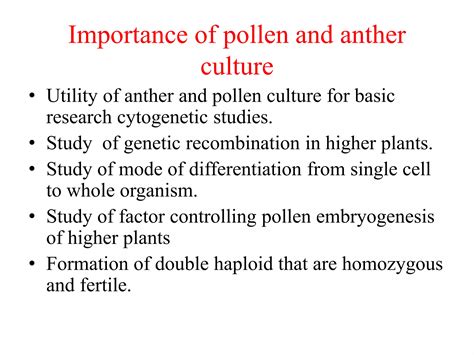 Production Of Double Haploid Plants Pptx