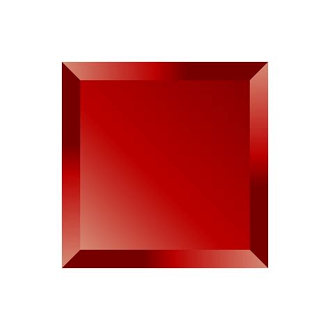 Red Beveled Square Button 554300 Vector Art At Vecteezy