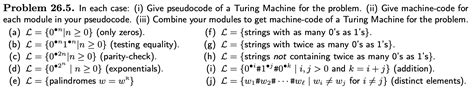 Solve For H In Each Case I Give Pseudocode Of A