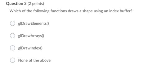 Solved Question Points Which Of The Following Chegg