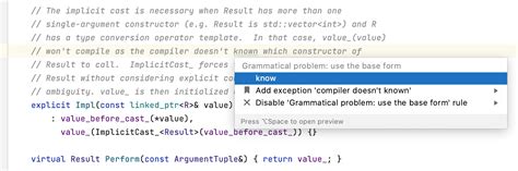 Grammar Clion Documentation