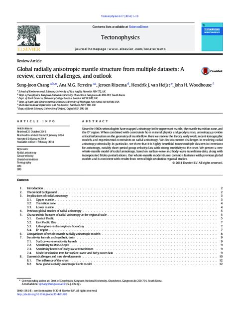 pdf global radially anisotropic mantle overview