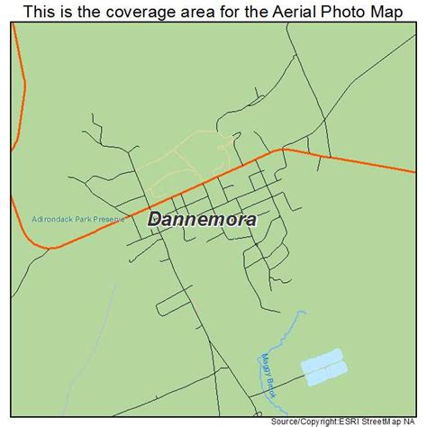 Aerial Photography Map Of Dannemora Ny New York