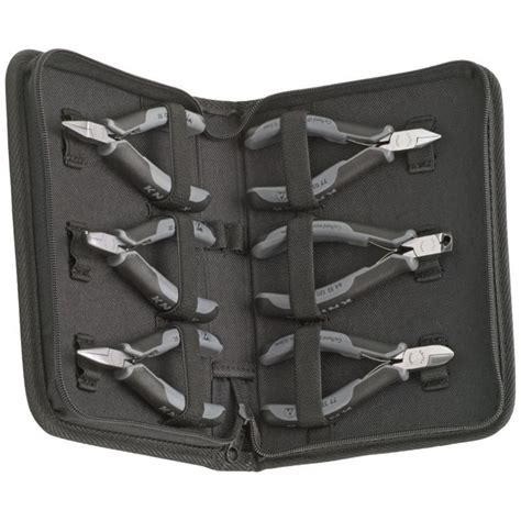 Knipex 002017 Esd Electronics Tool Set In Zipper Pouch 6 Piece Bc