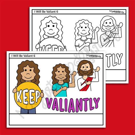 I Will Be Valiant Song Visuals Latter Day Saint Lds Primary Singing