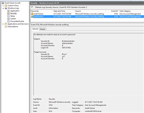 Event Id 4724 Where To Find Access Denied Attempts For Setpassword
