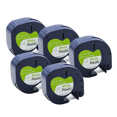 Buy 5pk Compatible Dymo Letratag Refills 91331 Plastic Label Tape Lt