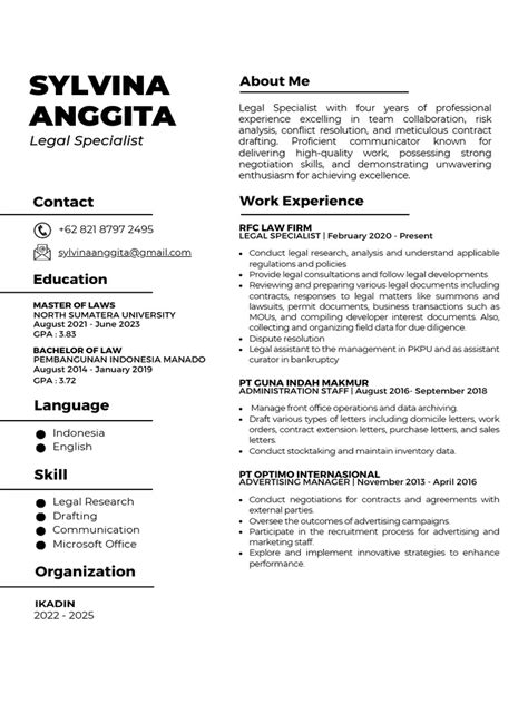 Sylvina Anggita Contact Pdf
