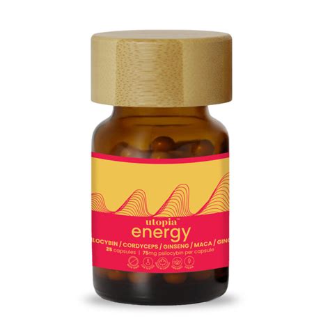Energy 75mg Psilocybin Microdose Capsules Utopia
