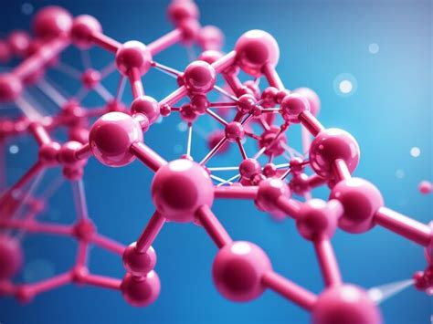 Premium Photo Ethereal Pink Structure Abstract Atomic Or Molecular