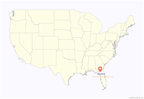 Map Of Branford Town Thong Thai Real