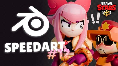 Speedart 12 Lawrie And Larry And Melodie Brawl Stars Blender Youtube