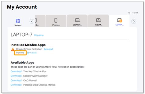 Deactivate And Release A Mcafee Software License Mcafee Support