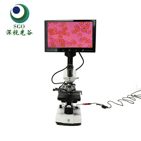 2024 Professional Biological Electron Microscope With A Drop Of Blood