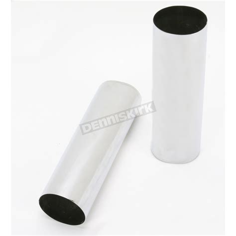 Drag Specialties 4 In Chrome Fork Slider Covers 10 5 In 0411