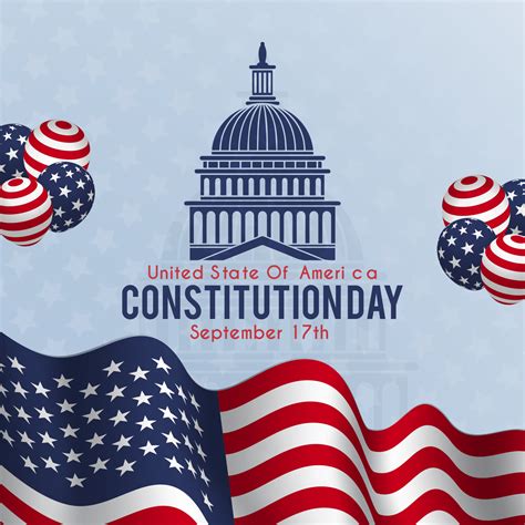 Happy Usa Constitution Day September 17th Illustration On Isolated Background 10503255 Vector